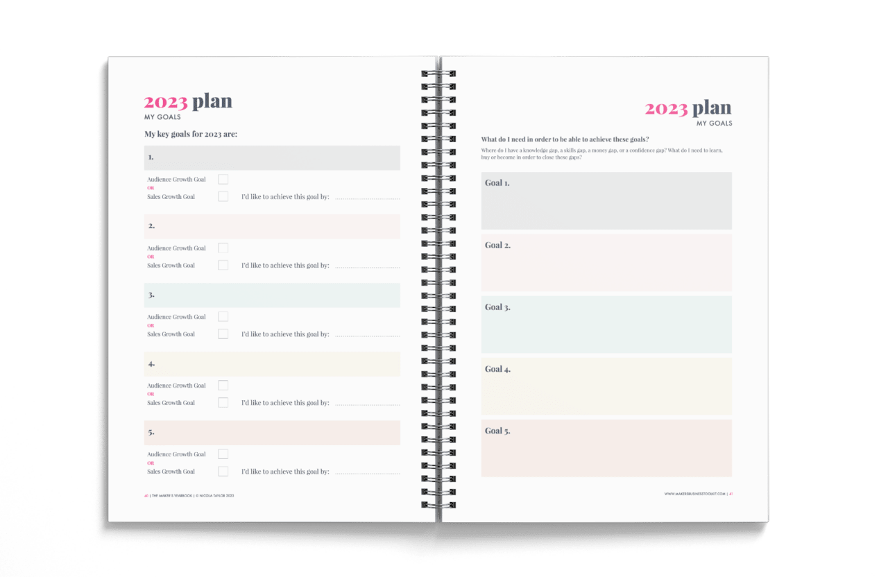 The Maker's Yearbook: A 2023 Planner for Artists and Makers