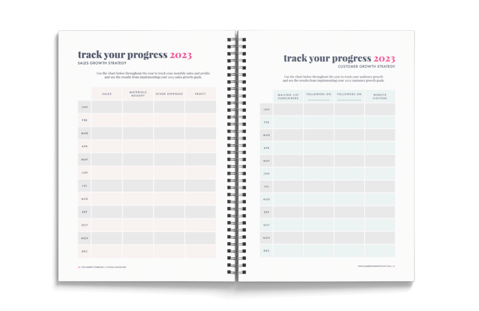 The Maker's Yearbook: A 2023 Planner for Artists and Makers