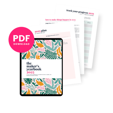 Planner for Artists and Makers: The 2025 Maker's Yearbook